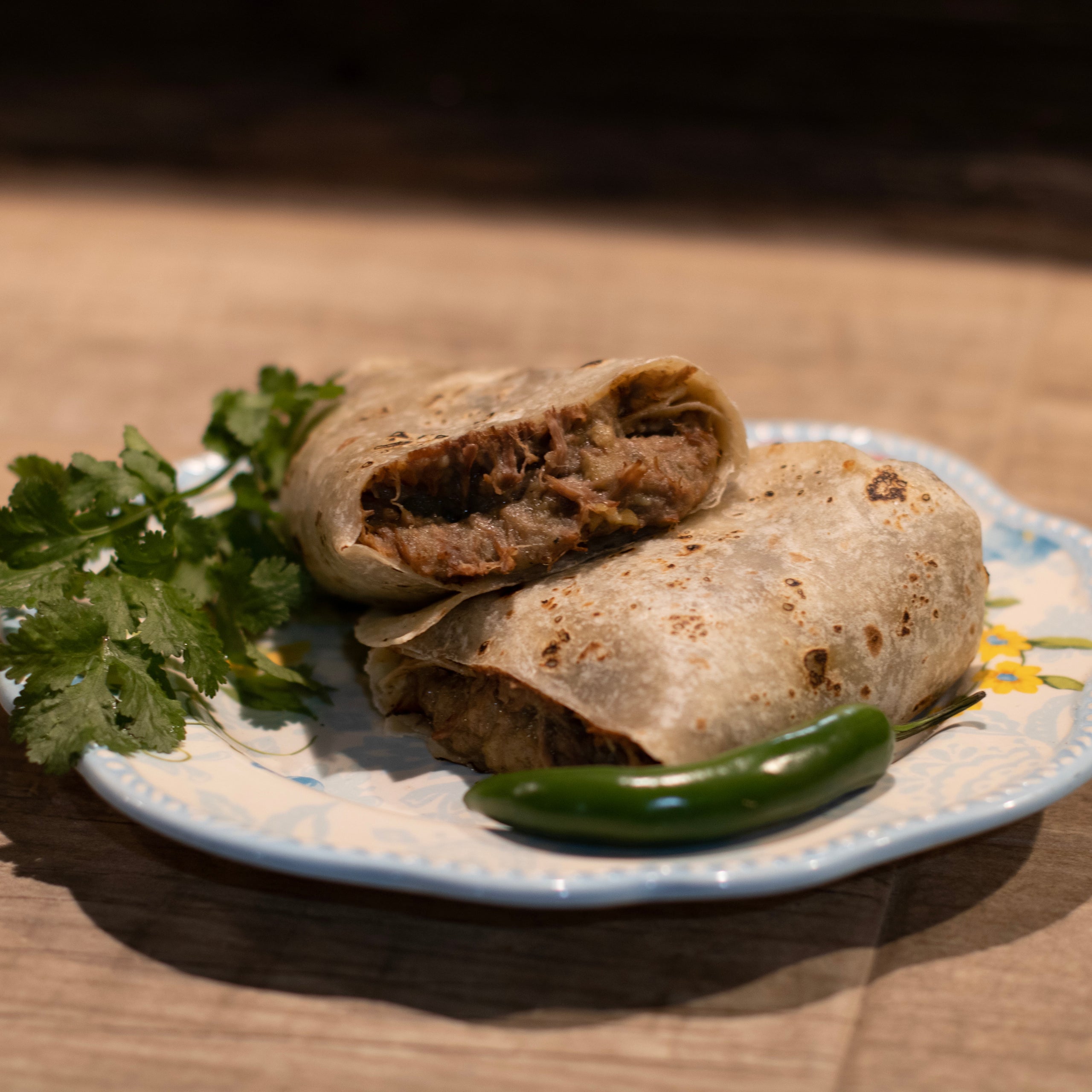 Green Chili Burro | EL MESQUITE TAQUERIA